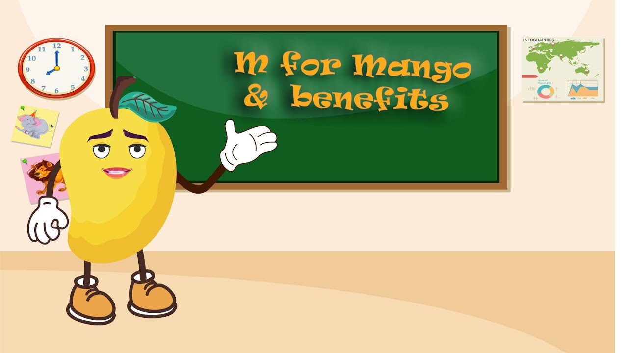 English Alphabet M for Mango & Its Benefits #education #kids #video # ...