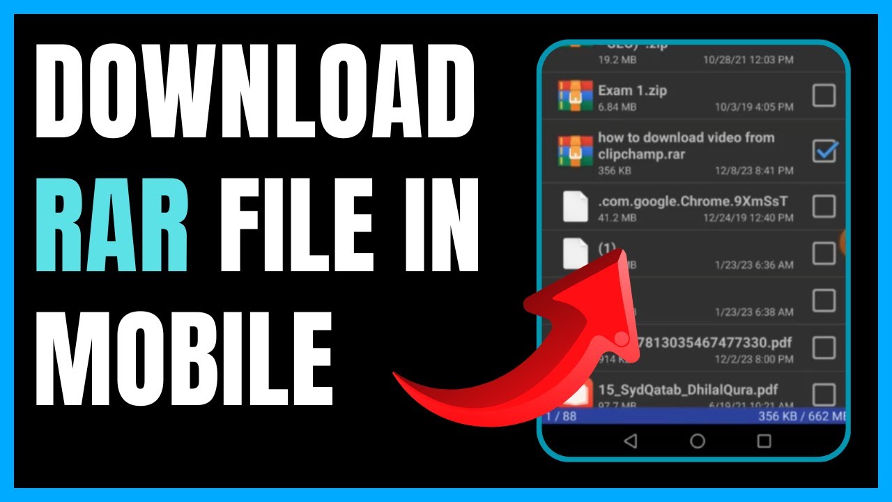 How To Download RAR File In Mobile - Simple Tutorial - YouTube