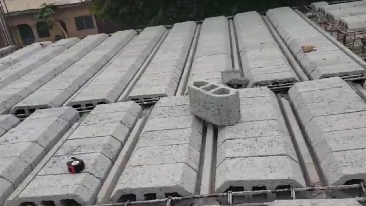 Building in Ghana; Beams and Blocks Technology 1OF 2 - YouTube