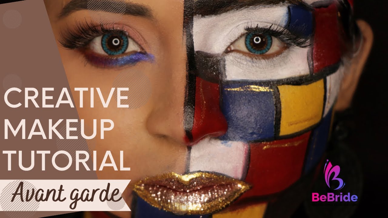 Creative Makeup Tutorial / avant garde look - Full tutorial by bebridemakeup - YouTube