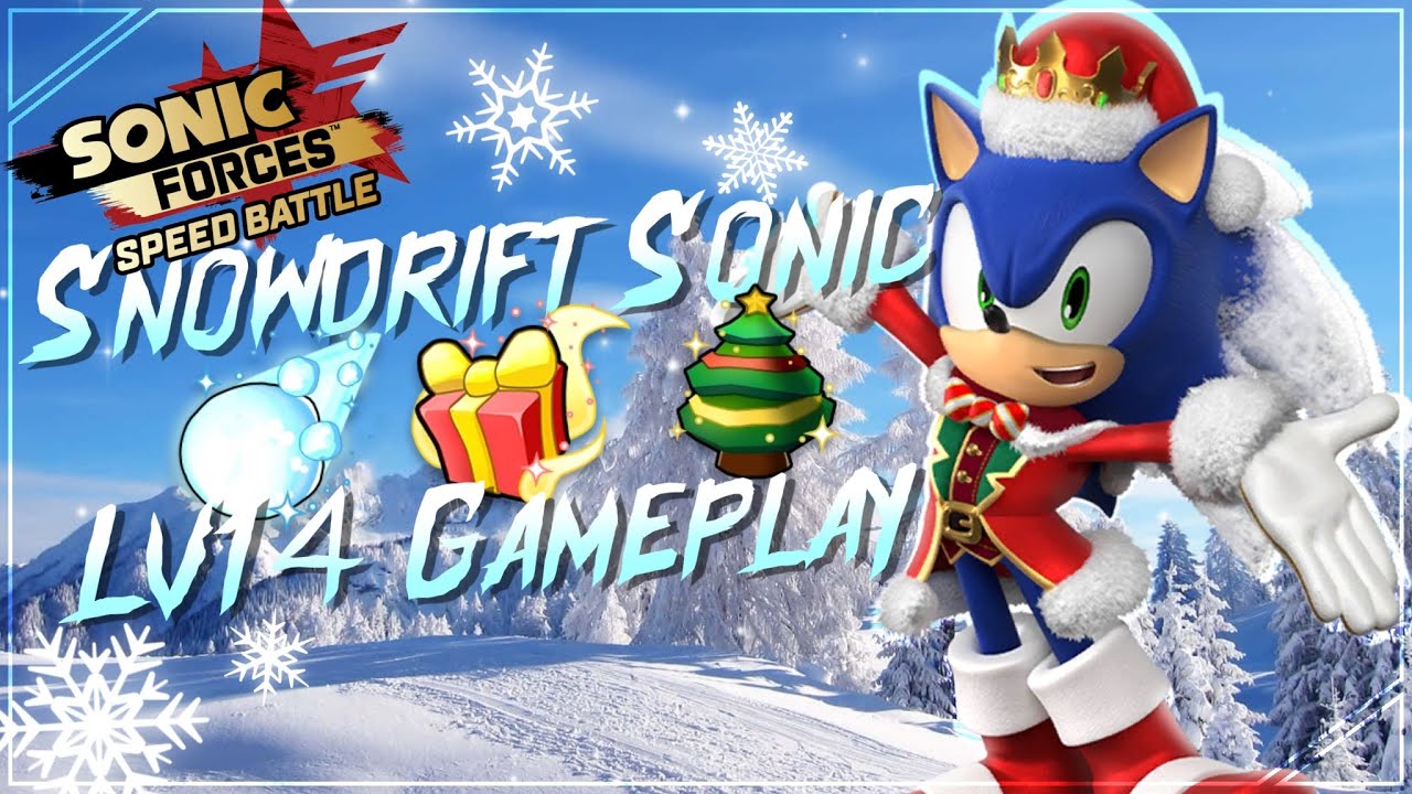 Sonic Forces Speed Battle ️ Snowdrift Sonic Missons ️ Level 14 upgrade ...