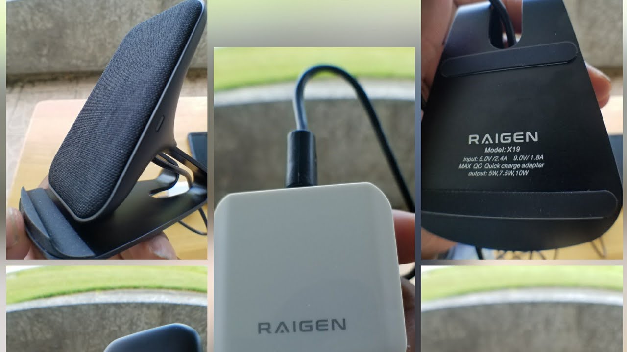 Raigen Fast Wireless Charging Stand Unboxing and First Impressions ...