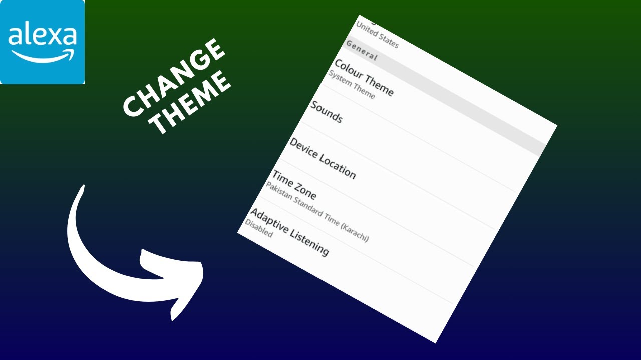 how to change amazon alexa theme - YouTube