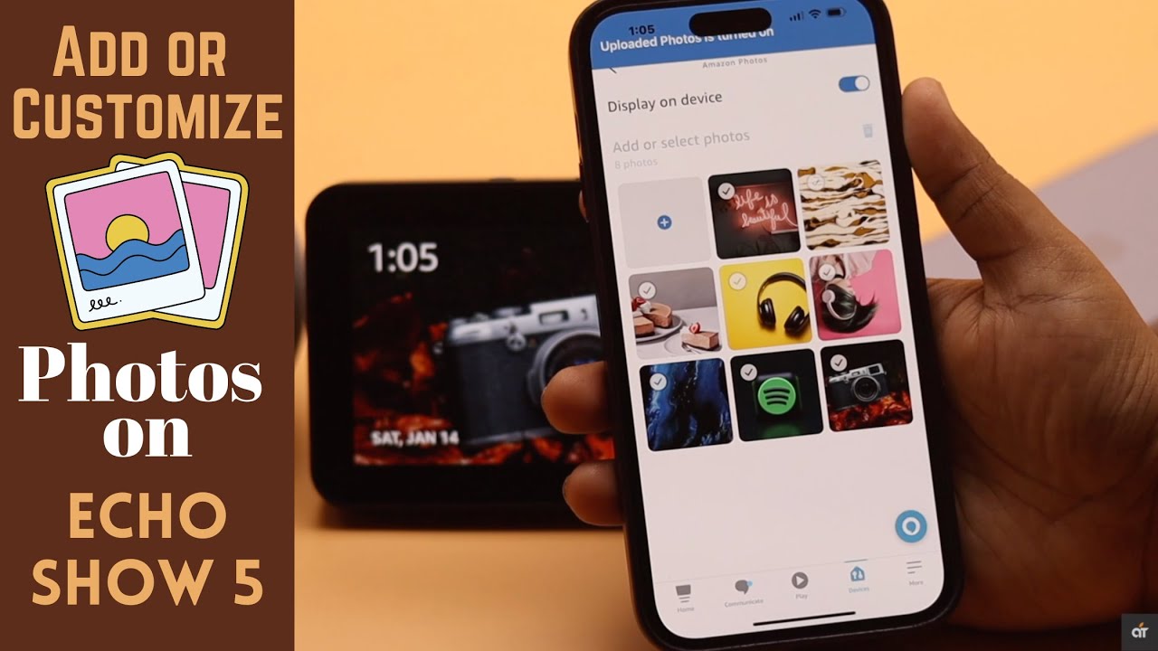 Add Photos & Customize your Amazon Echo Show 5 Slideshow (Delete Photos Include) - YouTube