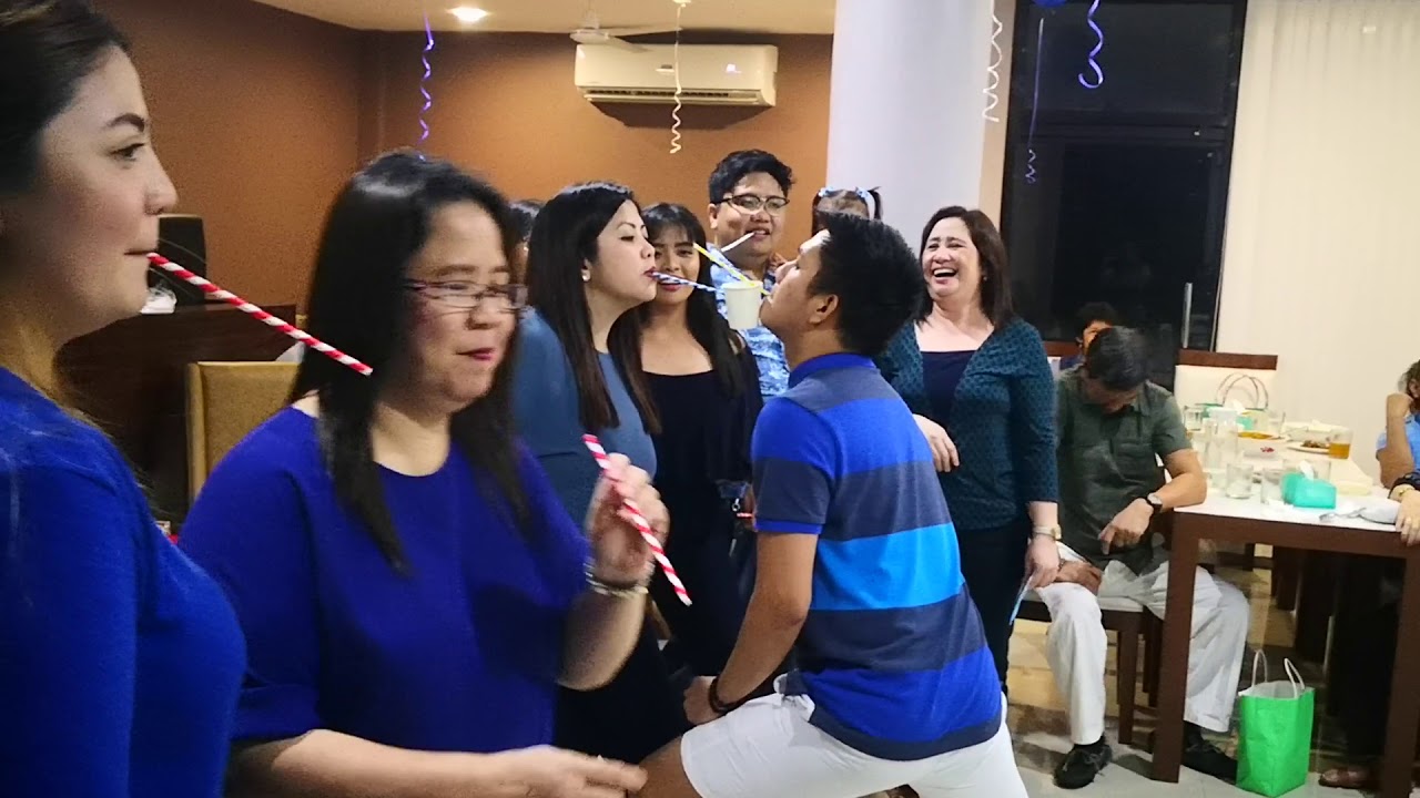 Straw and Cup Relay - YouTube