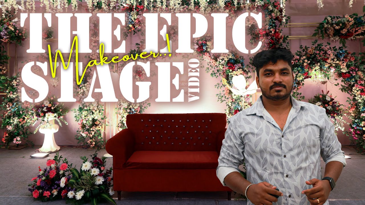 kavin mahal reception decoration l Siva event junction - YouTube