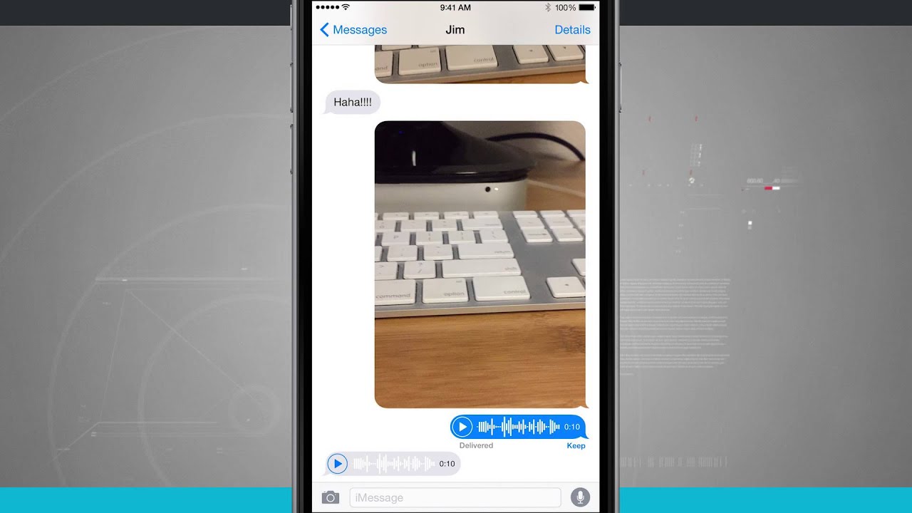 iPhone 6 Plus Tips - How to Quick Send Voice Messages - YouTube