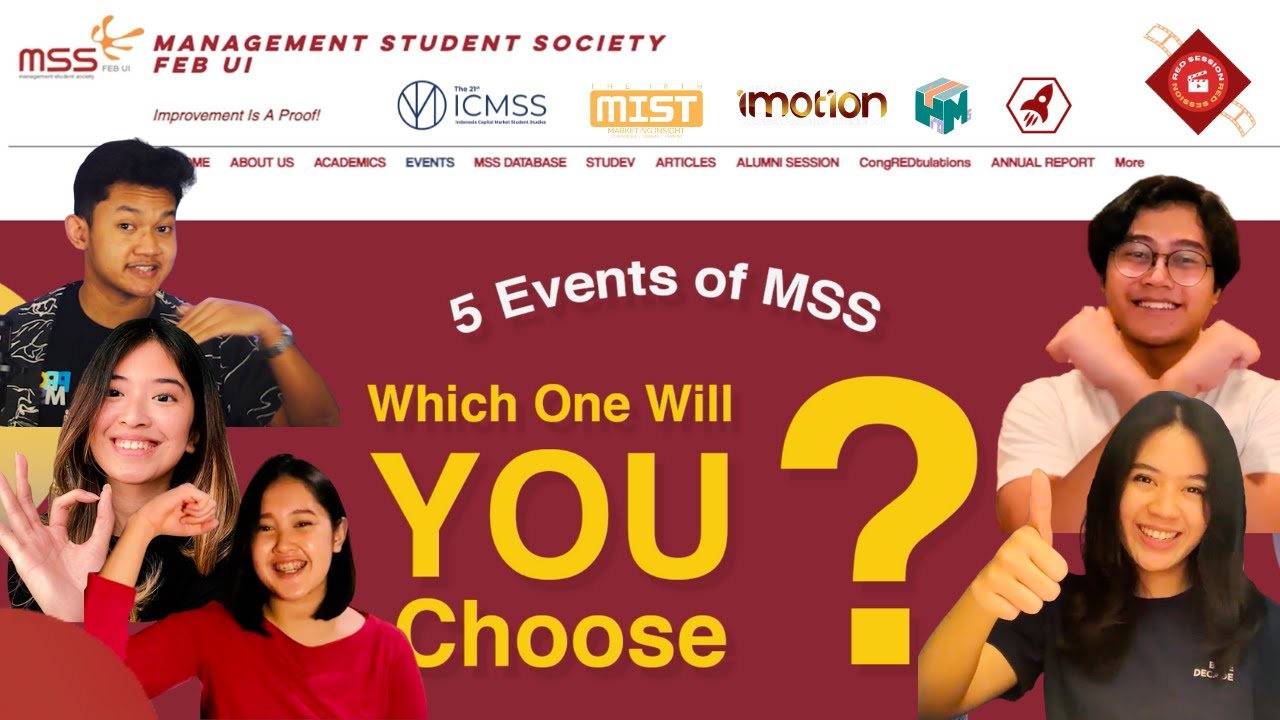 Session 3: 5 Events of MSS - Which One Will You Choose? | MSS FEB UI ...