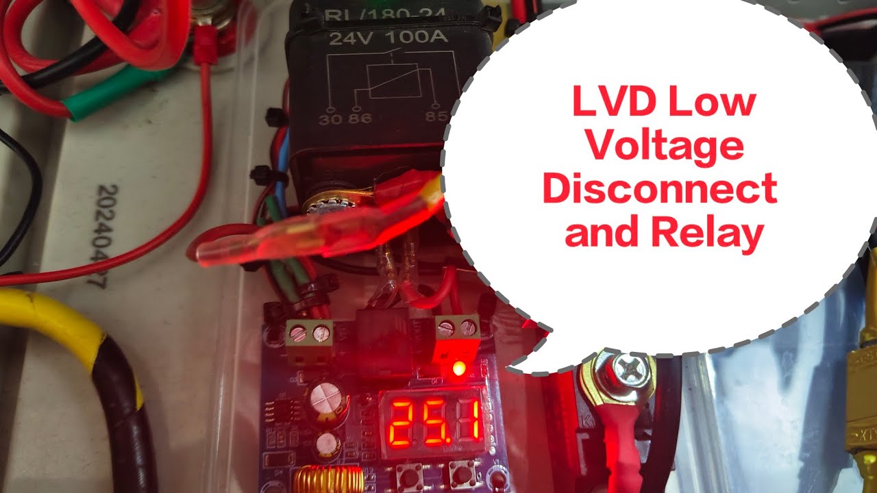 Solar LVD Low Voltage Disconnect and Relay - YouTube
