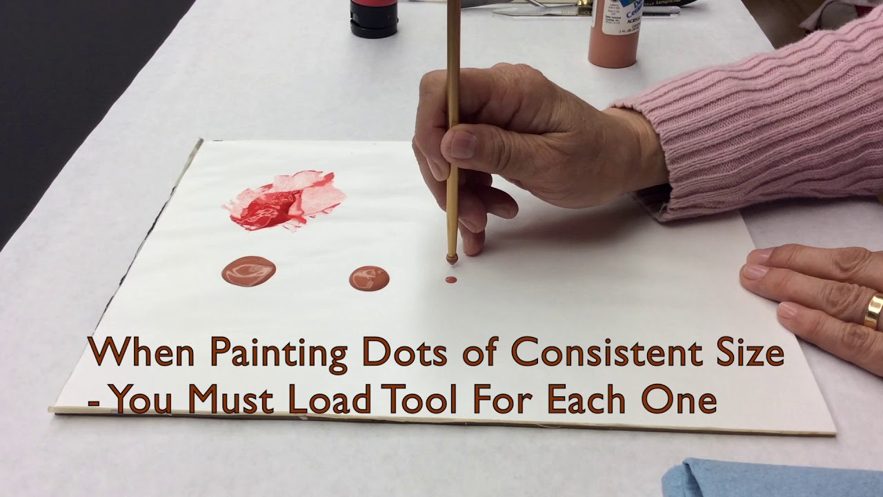 Perfect Dots in Acrylics - YouTube