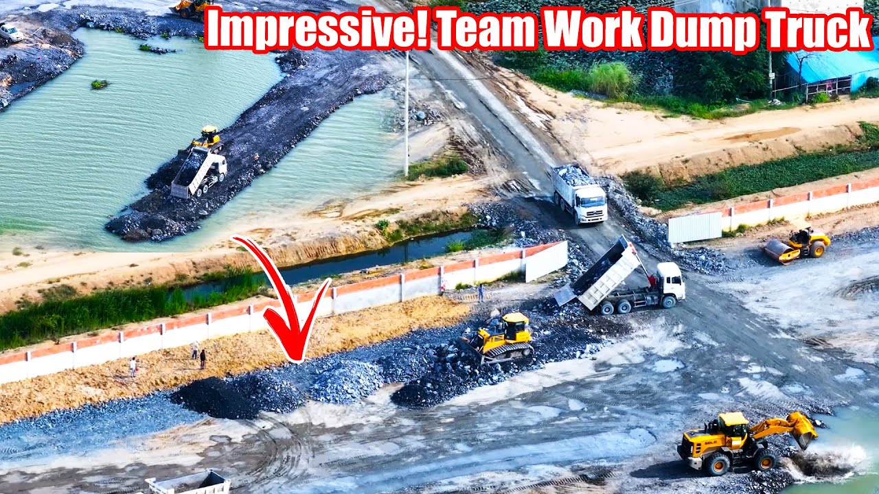 Part 309| Excellent Skills develop! Truck Dozer Making Road & seen ...