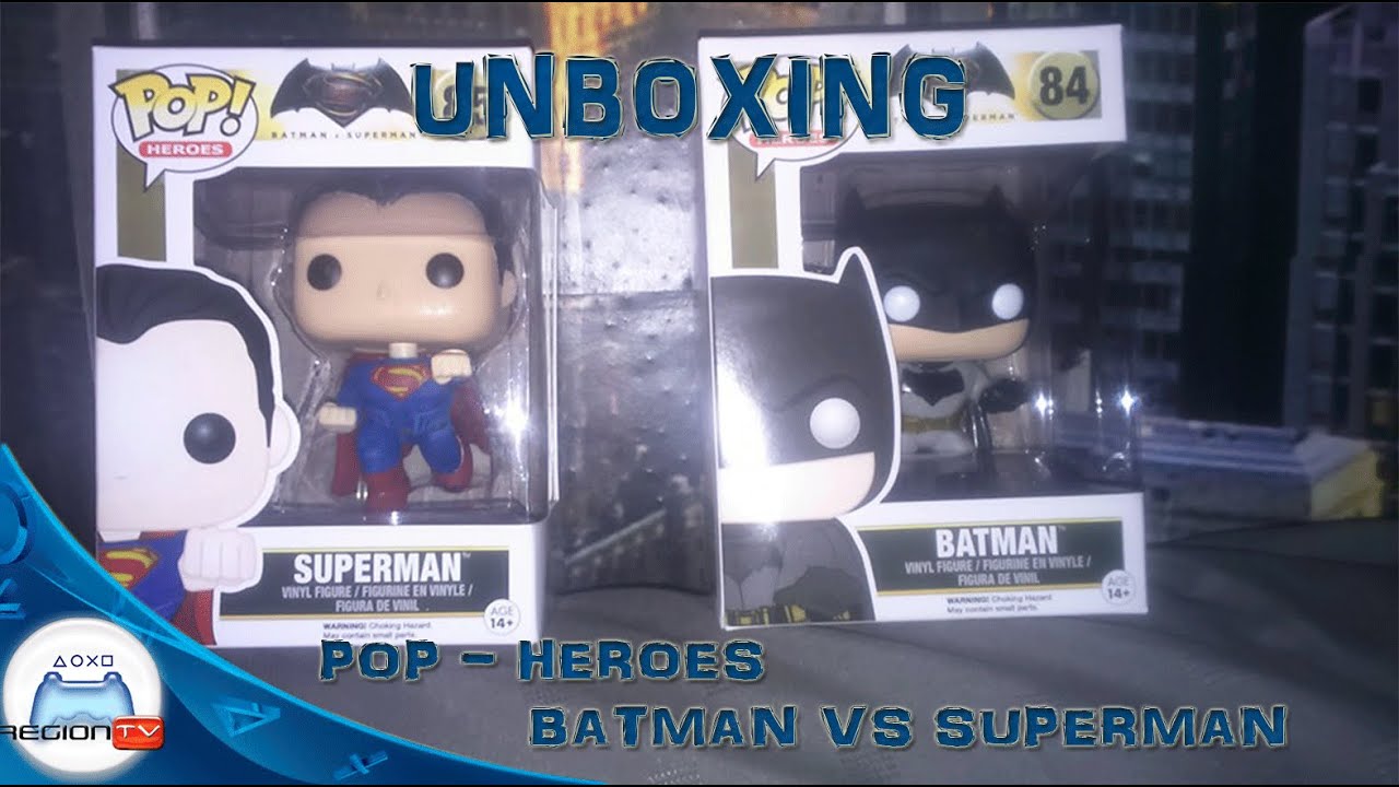 UNBOXING | FIGURAS POP - HEROES | BATMAN VS SUPERMAN - YouTube