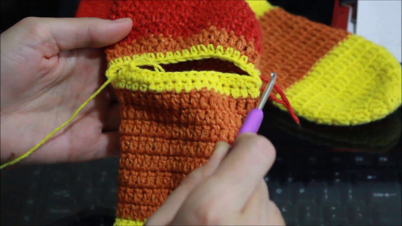 Sosete crosetate - cel mai USOR model - PARTEA II - YouTube