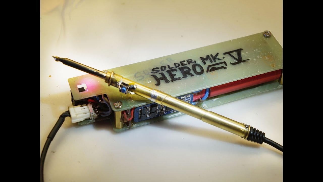 Inventor Designs Powerful Pocket Soldering Iron! - YouTube