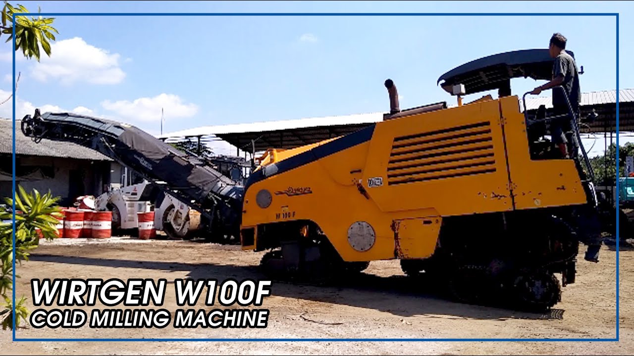 COLD MILLING MACHINE - WIRTGEN W 100 F - YouTube