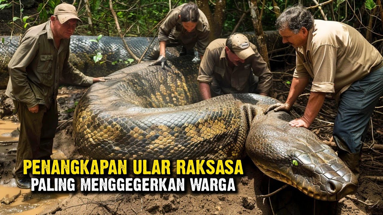 13 Penangkapan Ular Raksasa di Indonesia Paling Menggegerkan Warga ...
