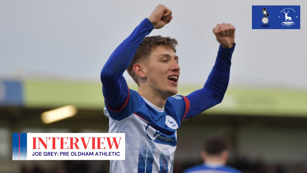 “It’s an honour to reach 100 appearances” | Joe Grey pre Oldham Athletic - YouTube