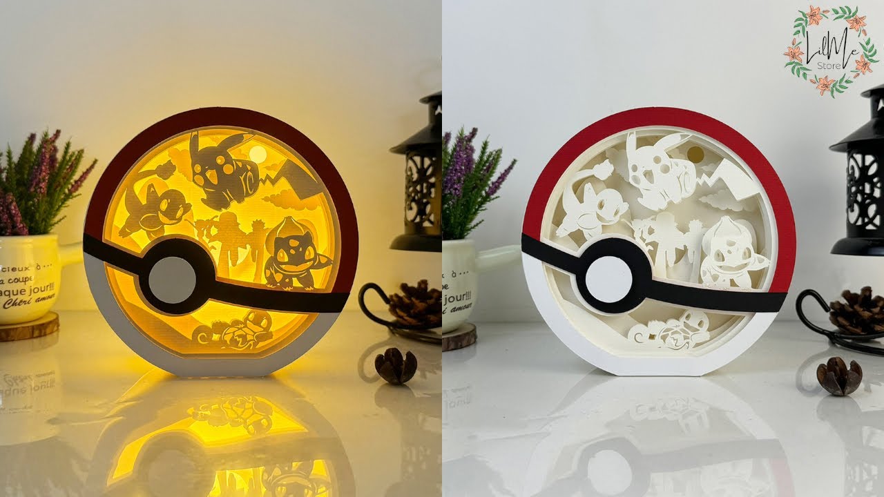 How To Make Paper Cut Pokemon Box - YouTube
