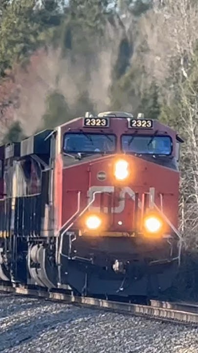 CN 2323 Southbound M356 with welded rails at MP 437.70 - YouTube