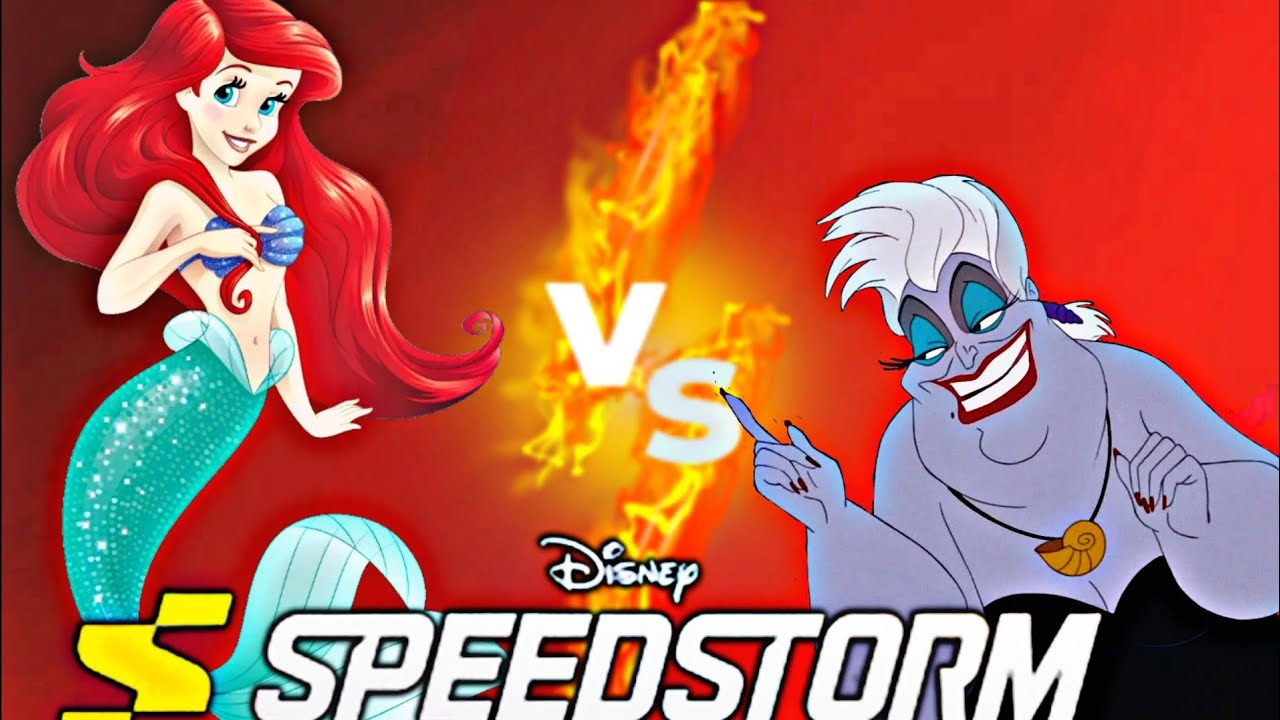 Disney Speedstorm Heroina vs Villana Ariel vs Ursula - YouTube