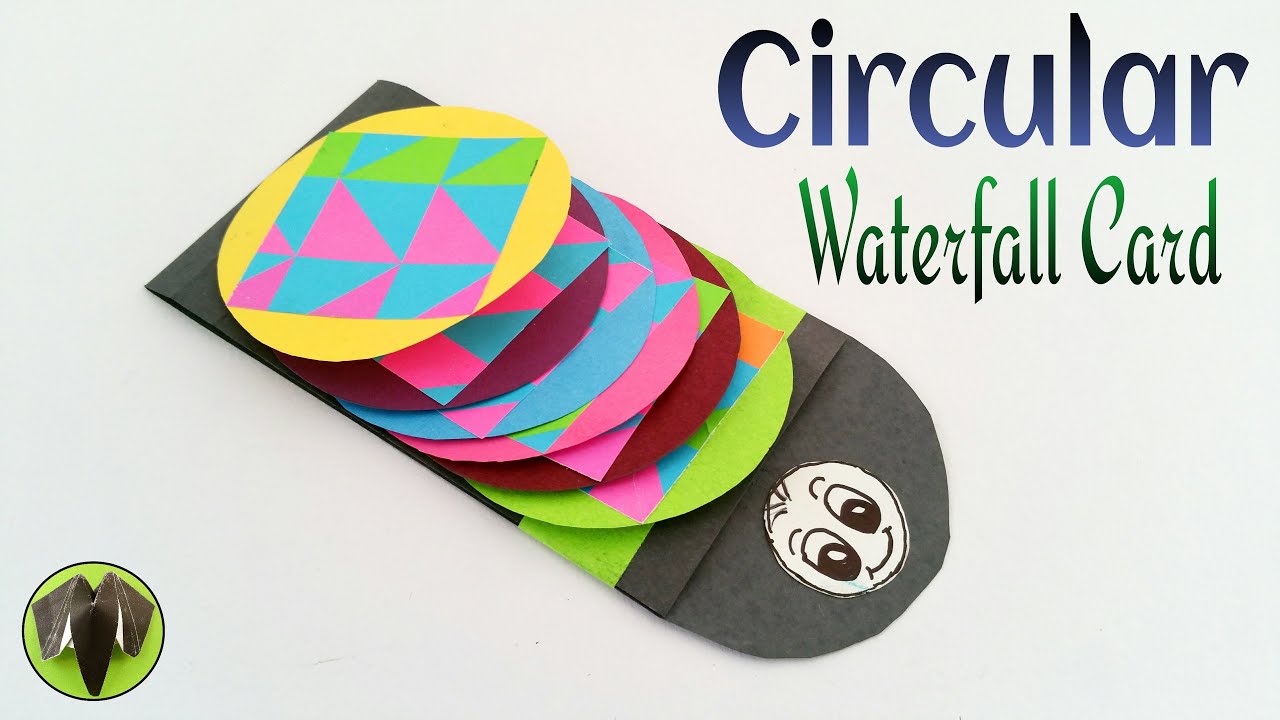 Circular Waterfall card - DIY Tutorial by Paper Folds - YouTube