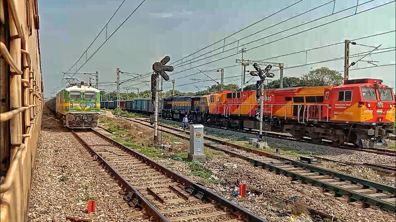 Wdg4d , Wdg4g and Wag9 All Locomotives Yard | Diesel Chugging Engine ...