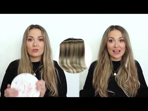 Bleach Blonde Balayage Double Drawn 160g Clip in Hair Extensions | Goo Goo Hair