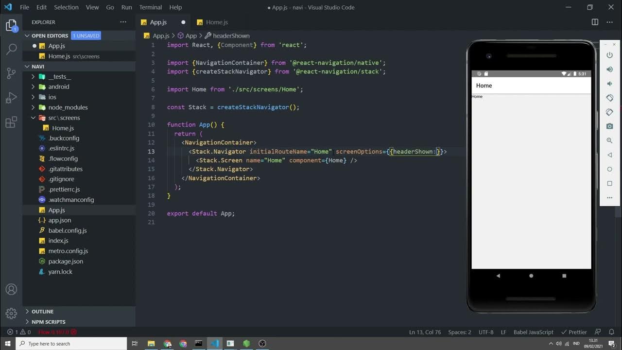 Disable Header - React Navigation V5 - YouTube