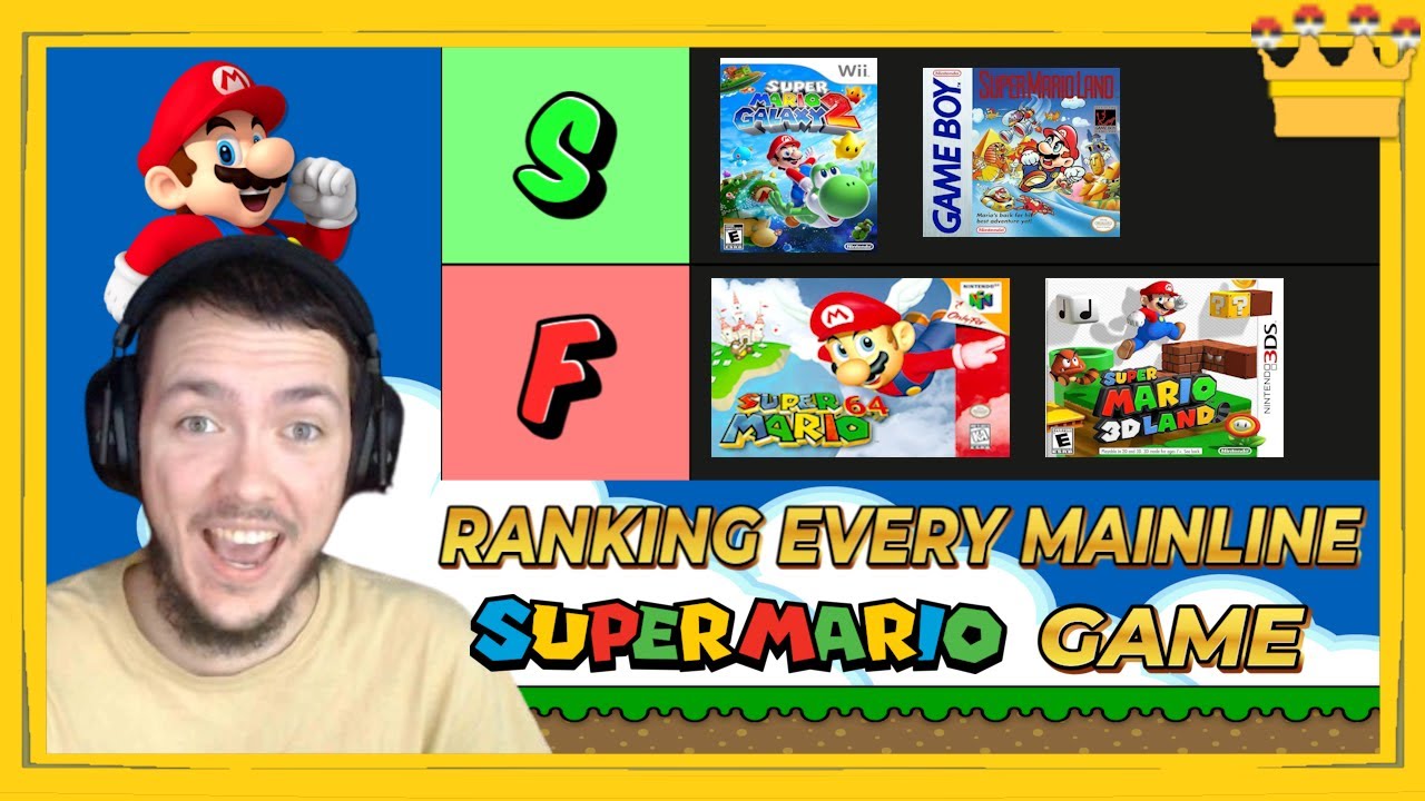 BC King Ranks EVERY Mainline Super Mario Game! - YouTube
