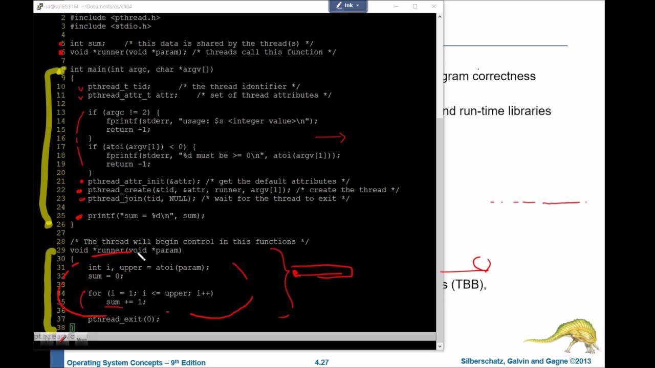 os 4 multithreaded programming 02 multithreading models - YouTube