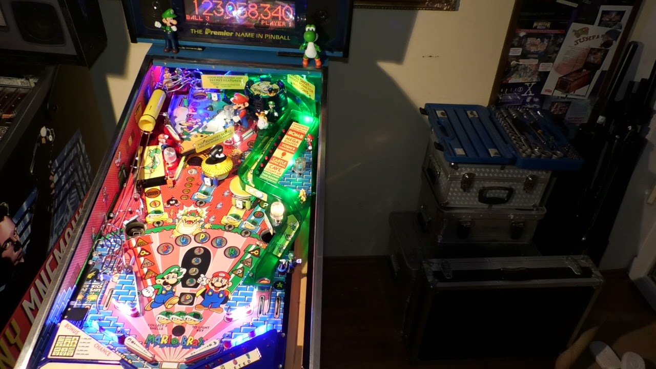 #105 Flipper Super Mario Bros., gameplay, pinball automat gottlieb ...