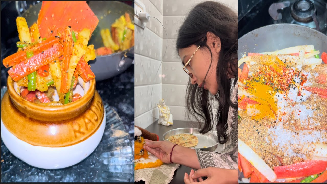 गाजर मूली का स्वादिष्ट अचार ।Pickle recipe #devotees #achar # ...