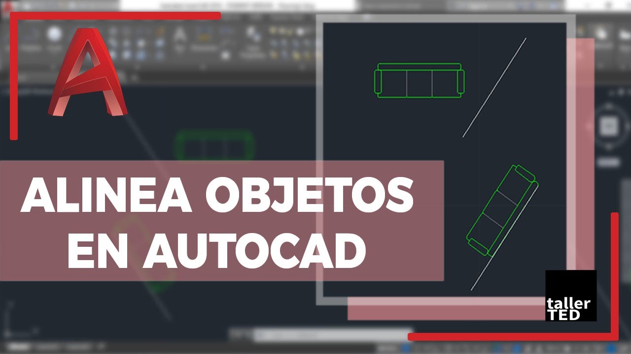 Alinea objetos en AutoCAD! - YouTube