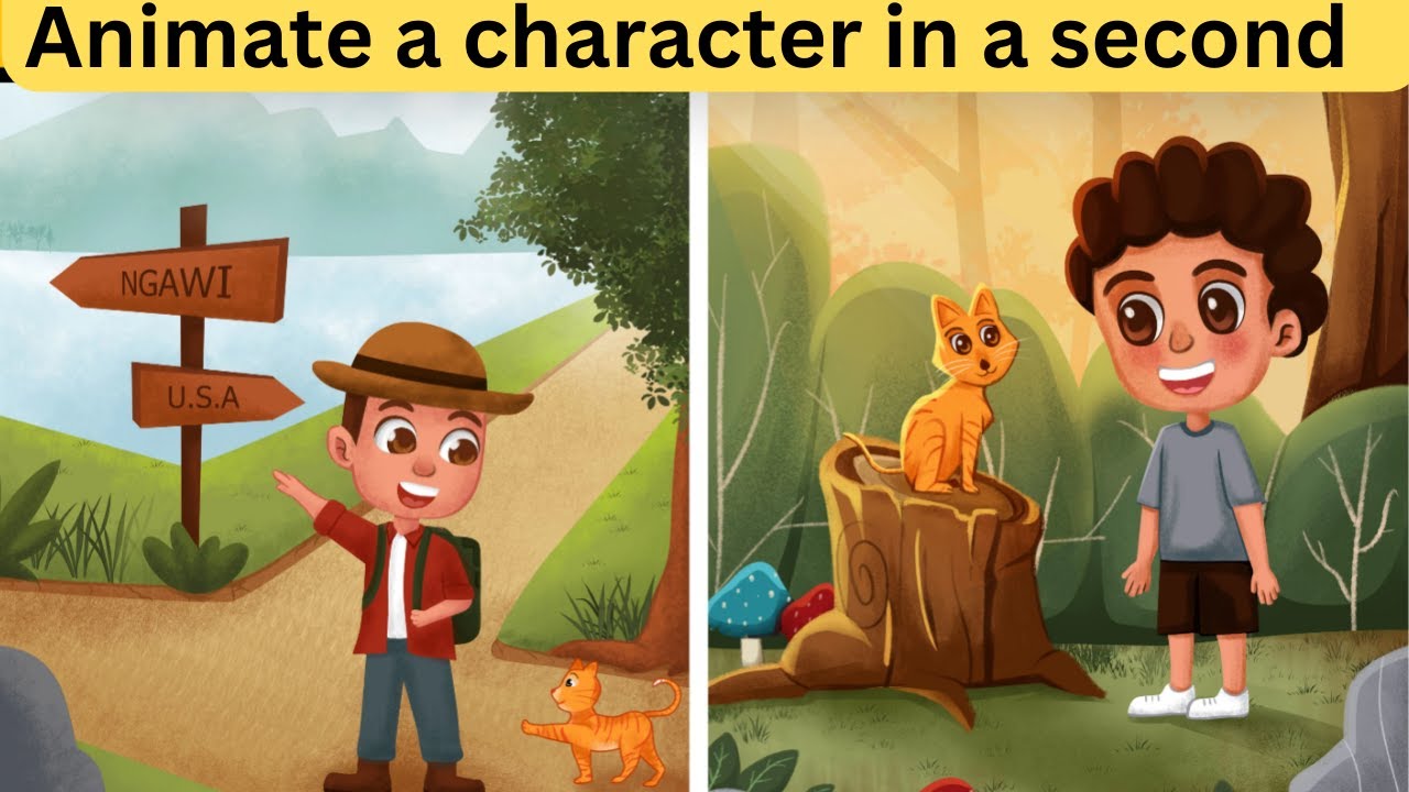 Animate a Character in a Second using free online animation tool | Make ...