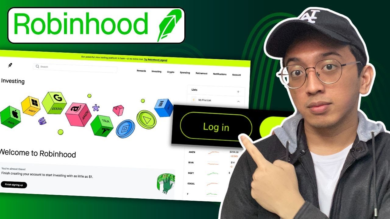 How to Sign In/Log In to Robinhood Account | Pass 2 Factor ...