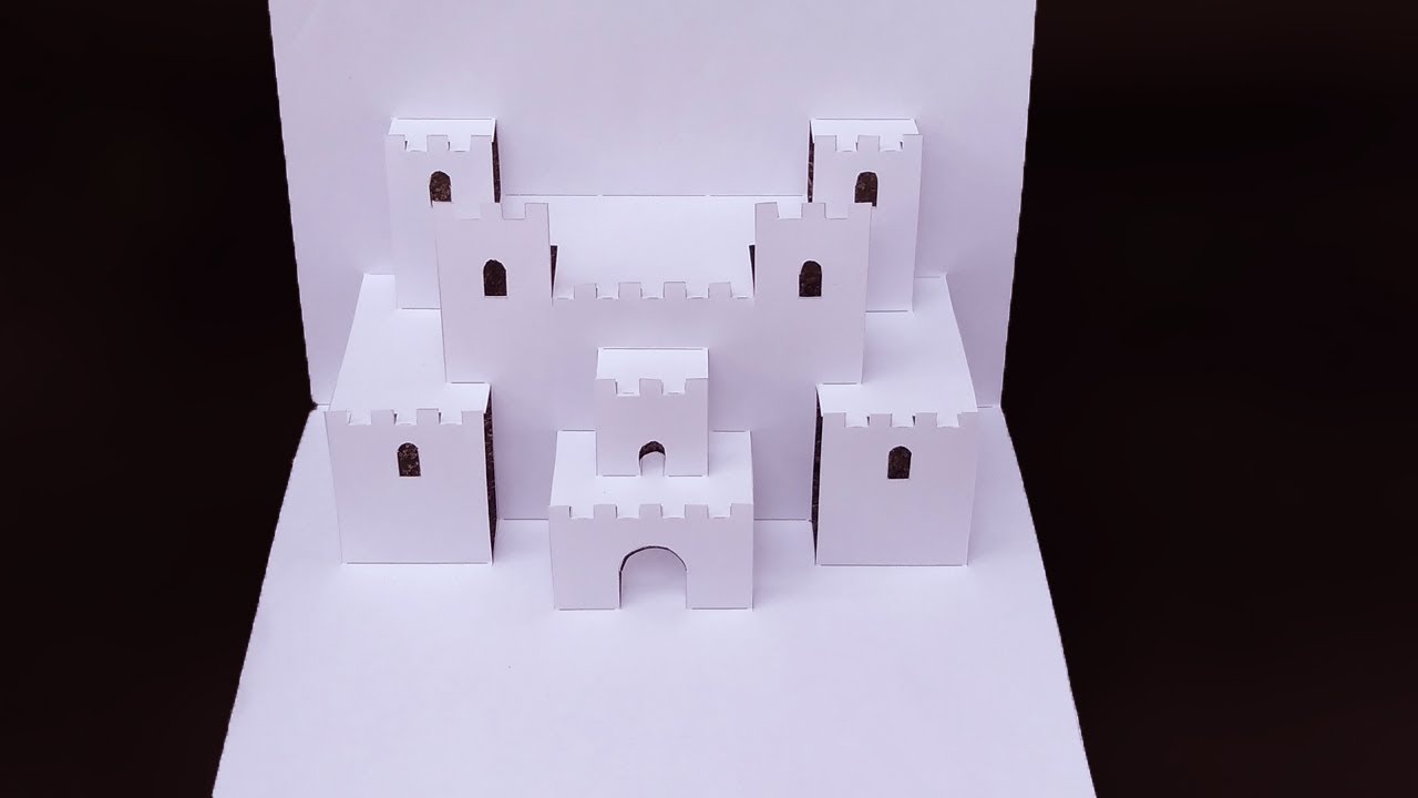 Super easy way to make kirigami pop up card | Kirigami paper art ...