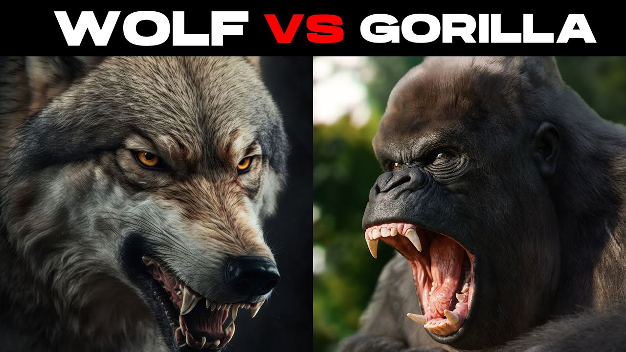 Wolf vs Gorilla: The Ultimate Showdown! 2024 - YouTube