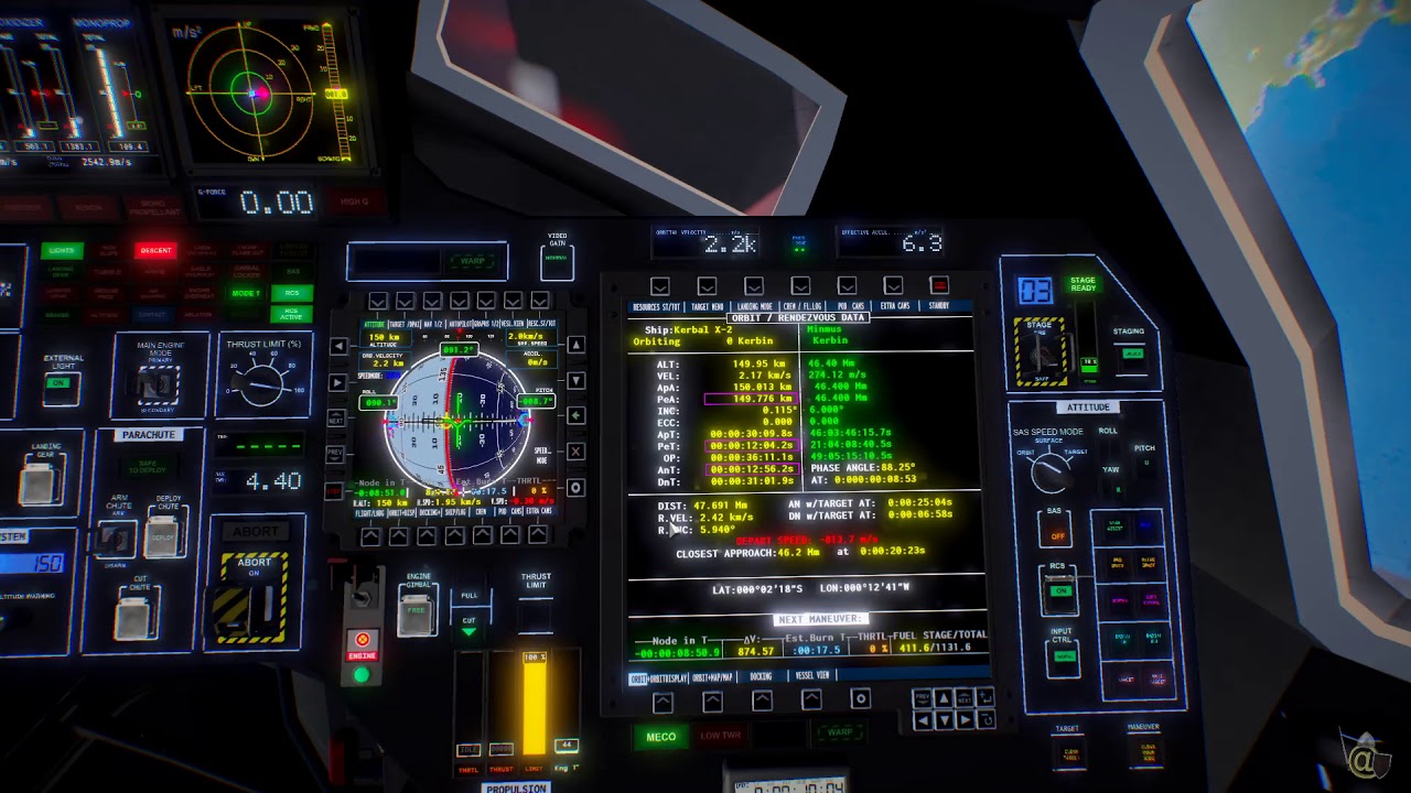 Kerbal Space Program 1.9 - IVA to Minmus Target - YouTube