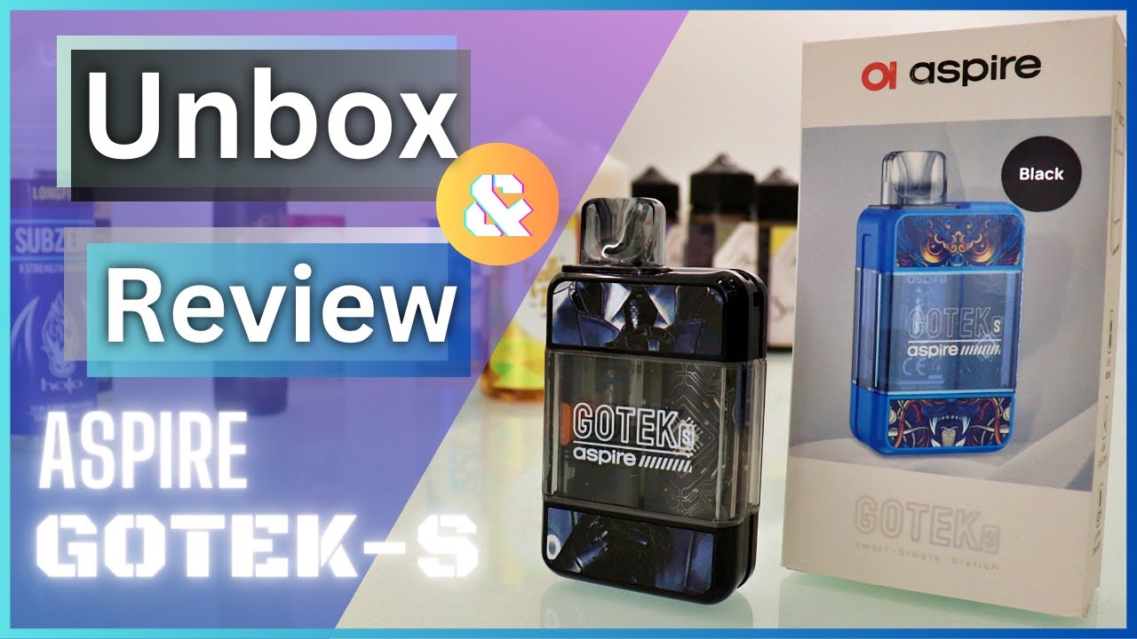Aspire Gotek-S Pod Kit Unbox & Review - YouTube