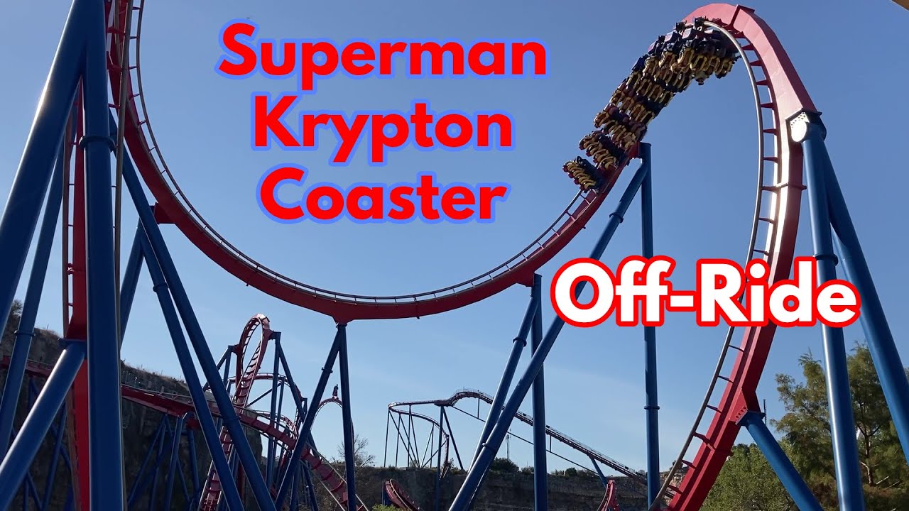 Superman Krypton Coaster @ Six Flags Fiesta Texas | Off-Ride - YouTube