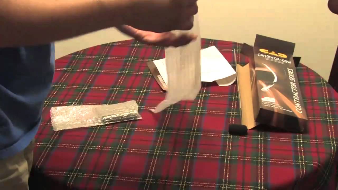 CAD CM100 Microphone Unboxing - YouTube