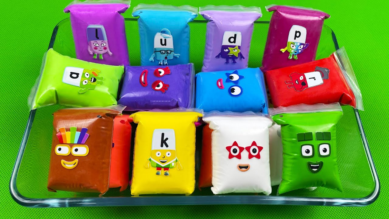 Numberblocks & Alphablocks - Looking CLAY With Mini Bags Coloring ...