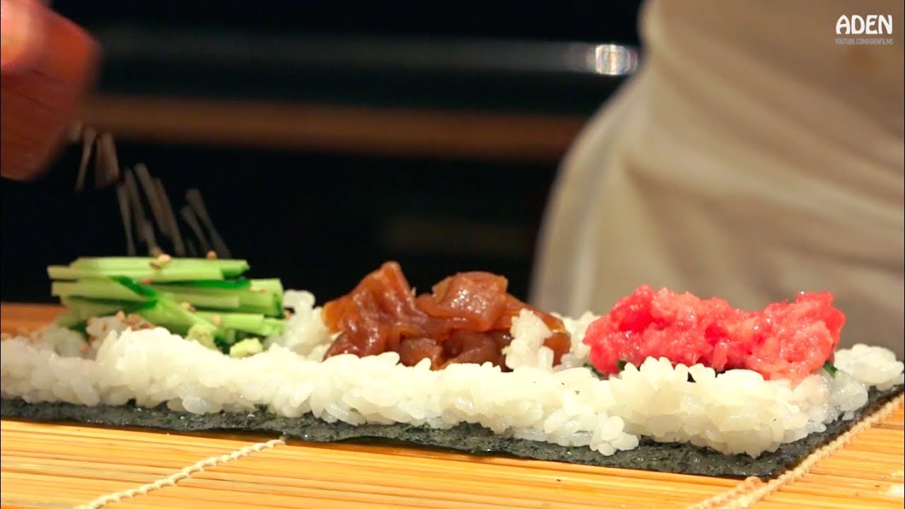 Sushi Rolls - Restaurant in Tokyo - Japanese Cuisine - YouTube