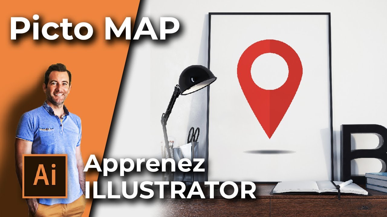 Créer un picto map | Extrait de la formation Illustrator Initiation ...