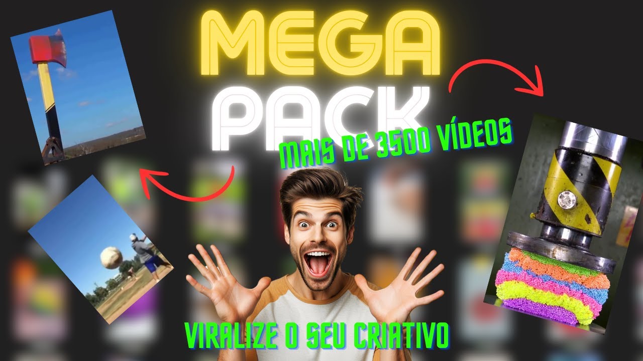 MEGA PACK VIRAL - MAIS DE 3500 VÍDEOS SATISFATÓRIOS E GANCHOS VIRAIS ...