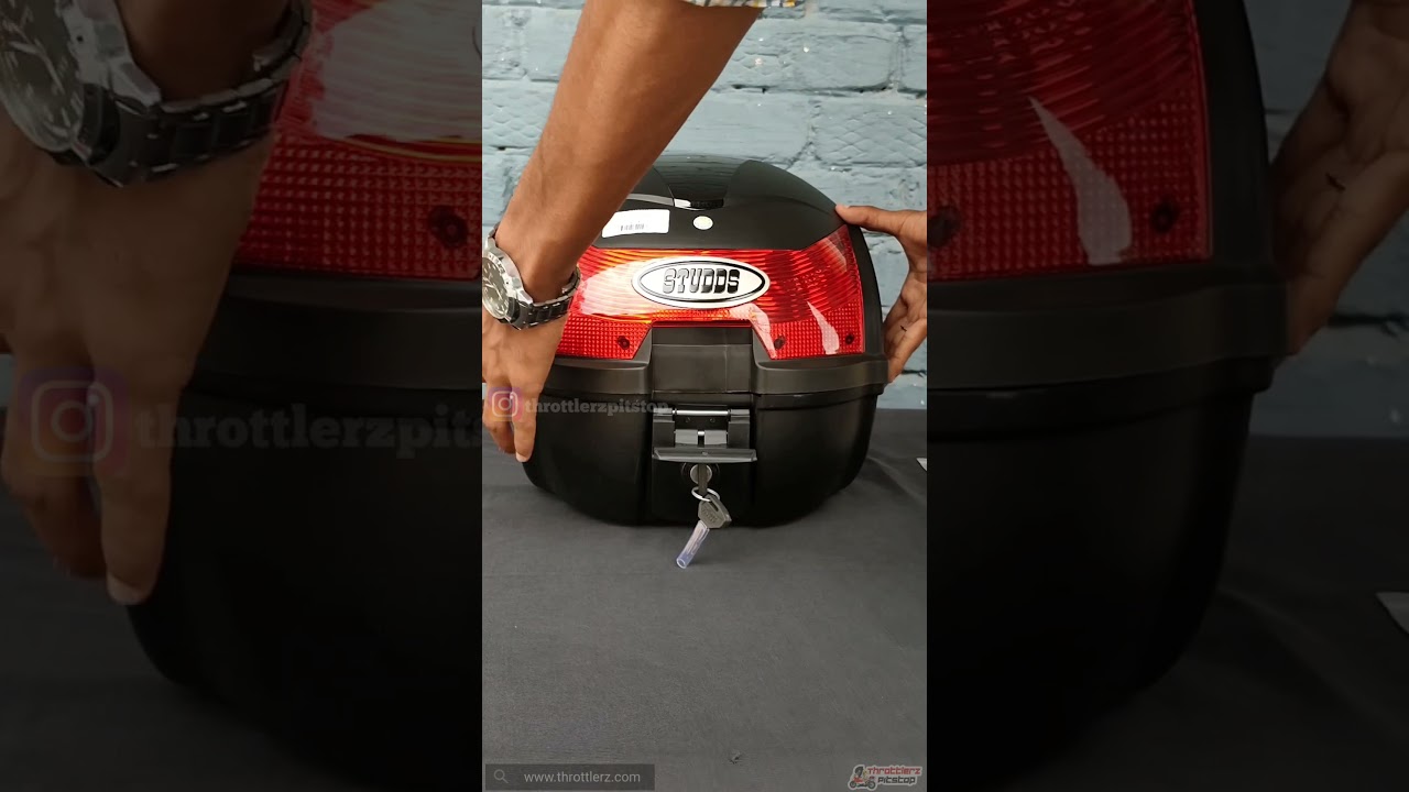 Studds Top box | www.throttlerz.com - YouTube