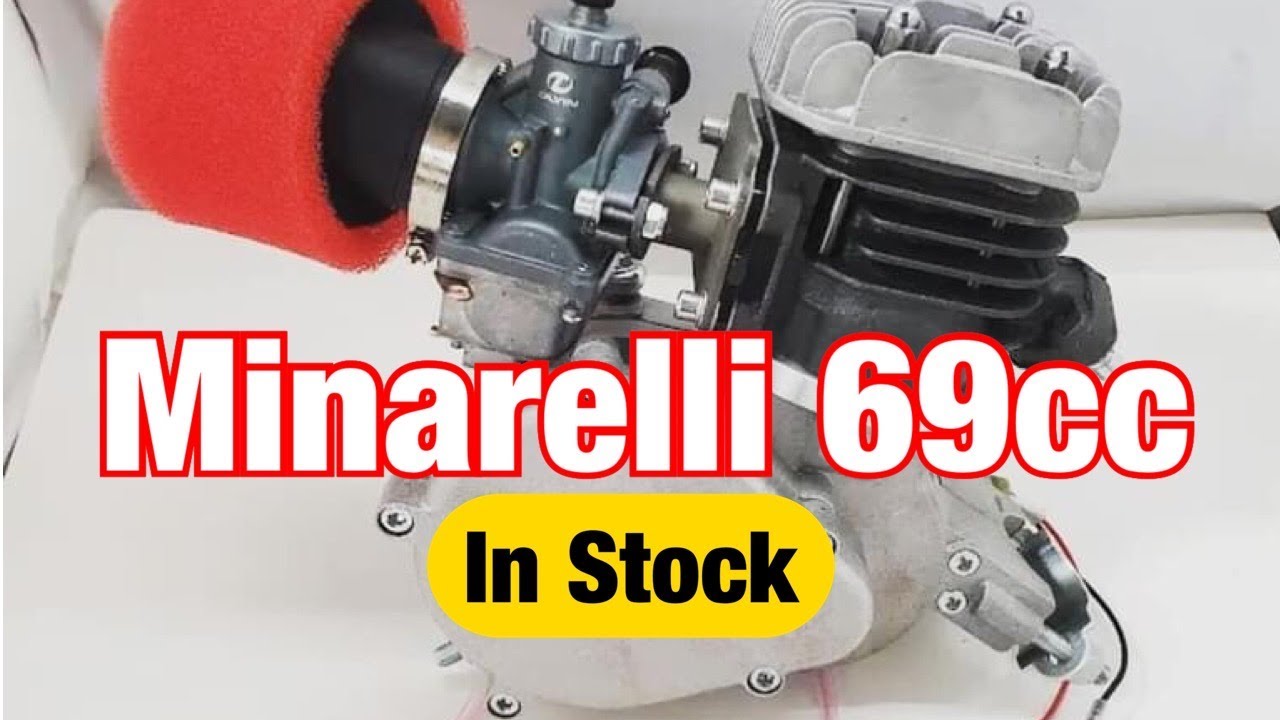 Minarelli Hybrid 69cc w MZ65 Tuned Exhaust and VM20 Carb w Filter - YouTube