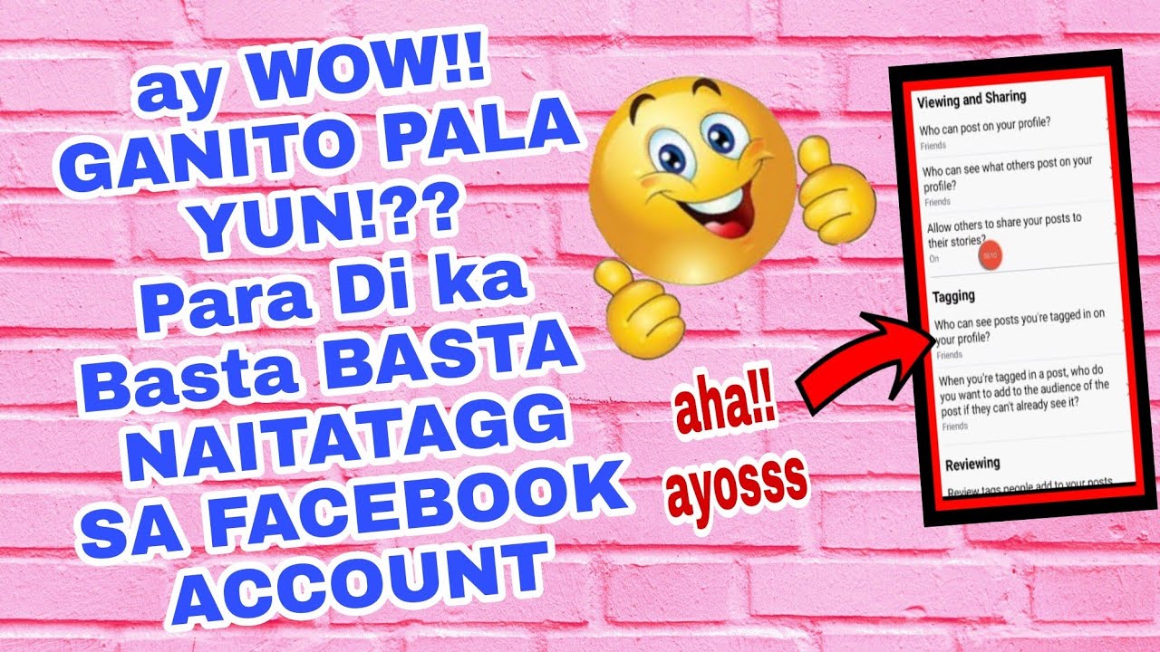 paano i review ang mga tagging sa Facebook account, tagalog tutorial ...
