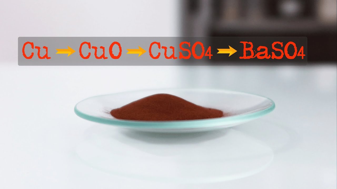 Thí Nghiệm chuỗi phản ứng Cu → CuO → CuSO4 → BaSO4 📚 Mr. Skeleton TN ...