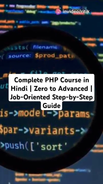 Complete PHP Course in Hindi Zero to Advanced Job-Oriented - YouTube